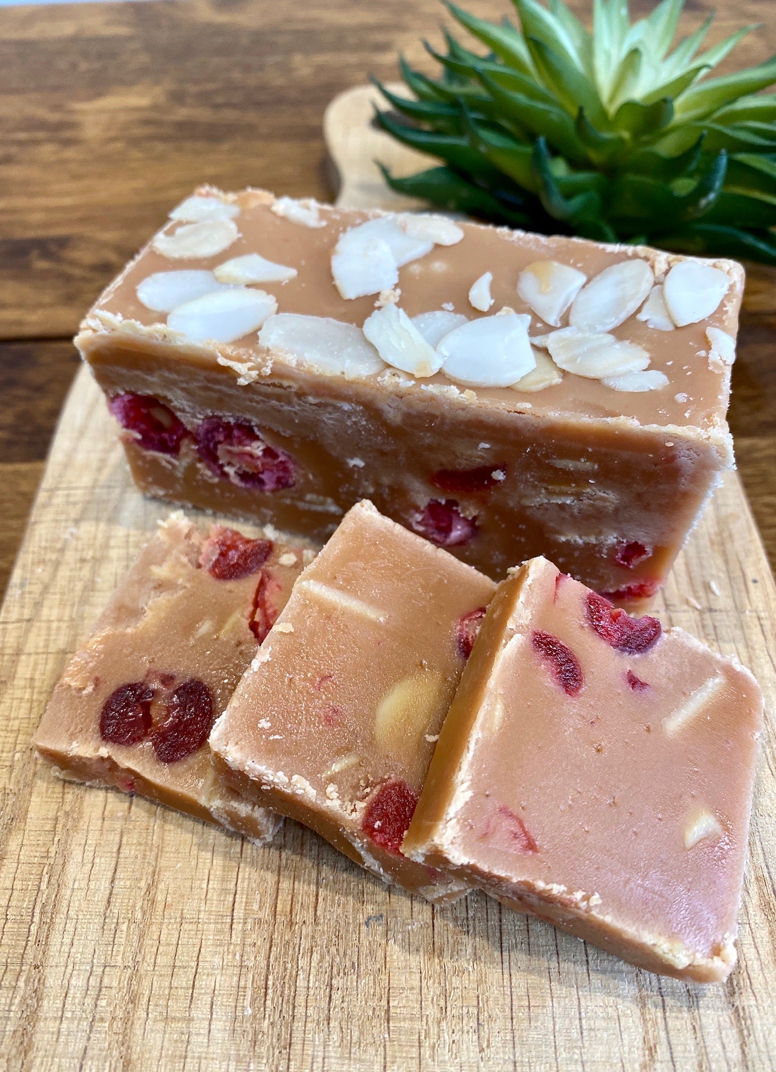 Cherry & Almond Fudge – Handmade Fruity Nutty UK – PENNY LANE FUDGE CO